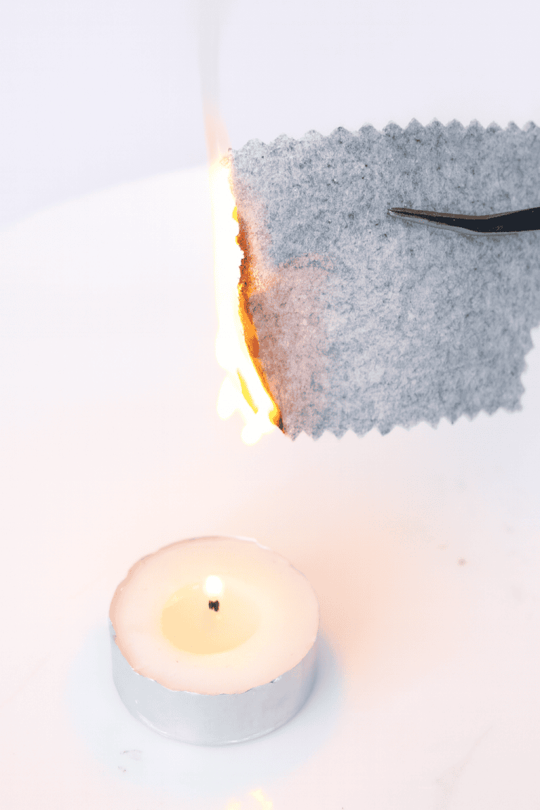 How to Do a Burn Test for Natural Fabrics (Spot Synthetics Fast ...