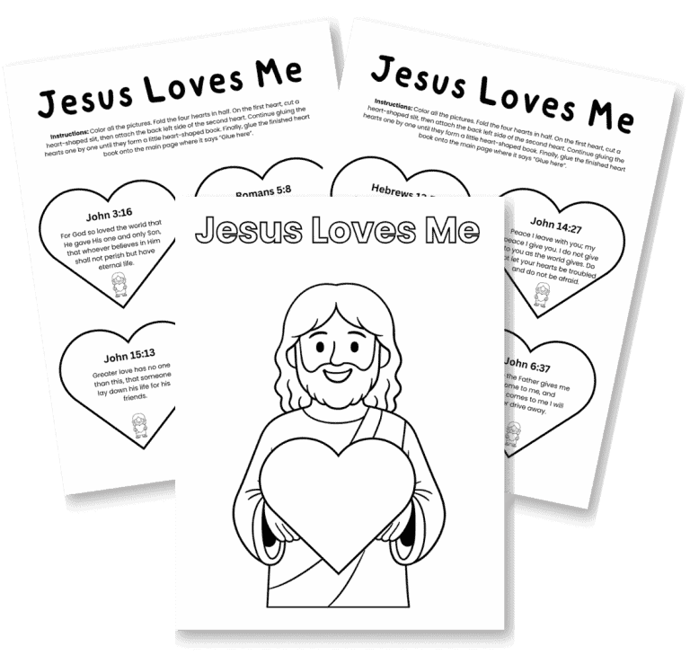 Jesus Loves Me Craft for Kids: Simple Valentine Activity with Free ...