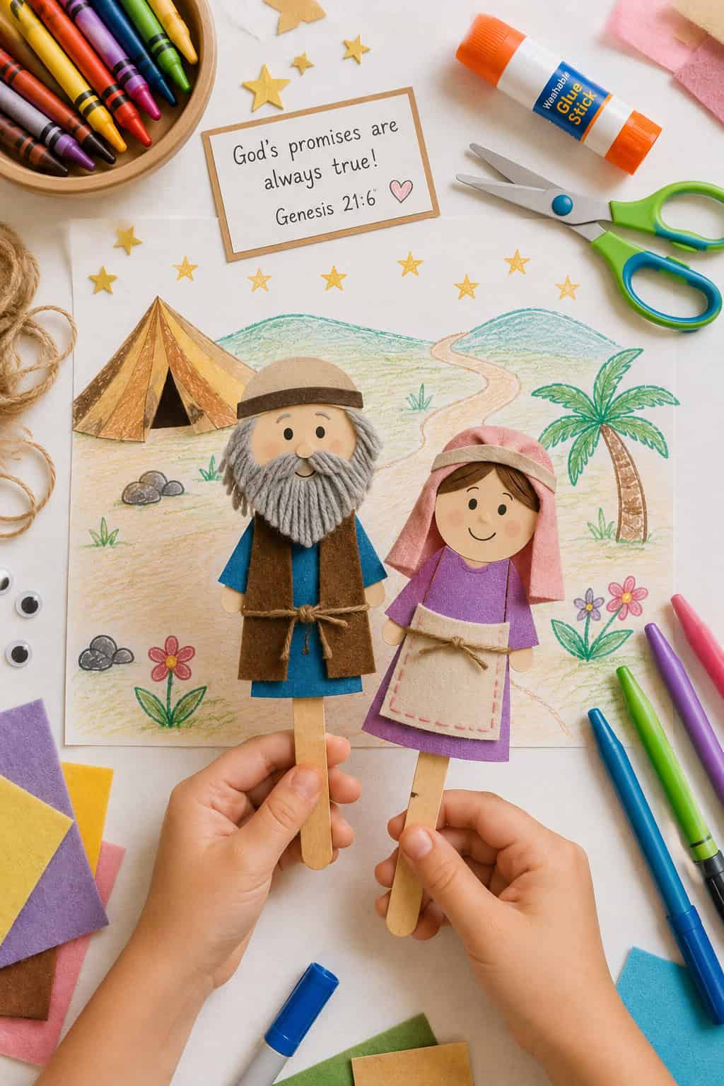 8 Fun Abraham and Sarah Bible Craft Ideas for Simple Sunday School Lessons